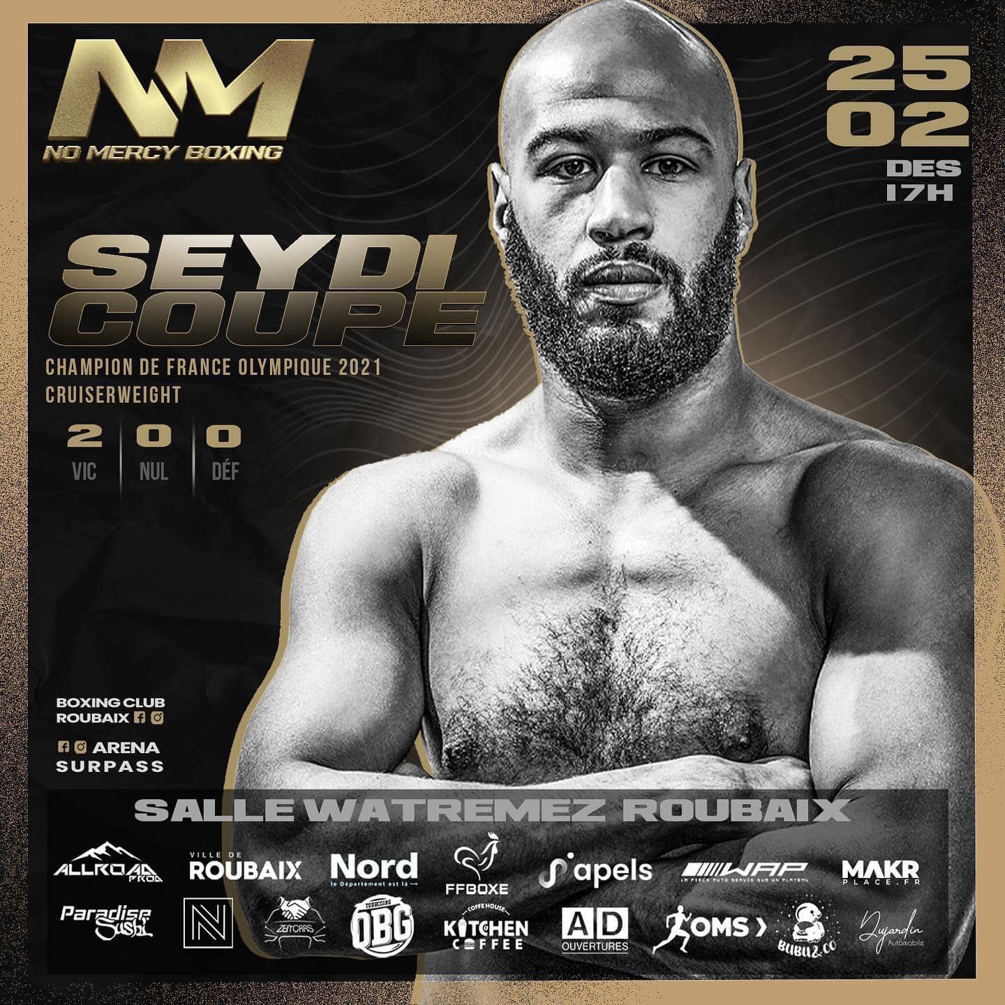 Le No Mercy Boxing" arrive à Roubaix - Roubaix Web